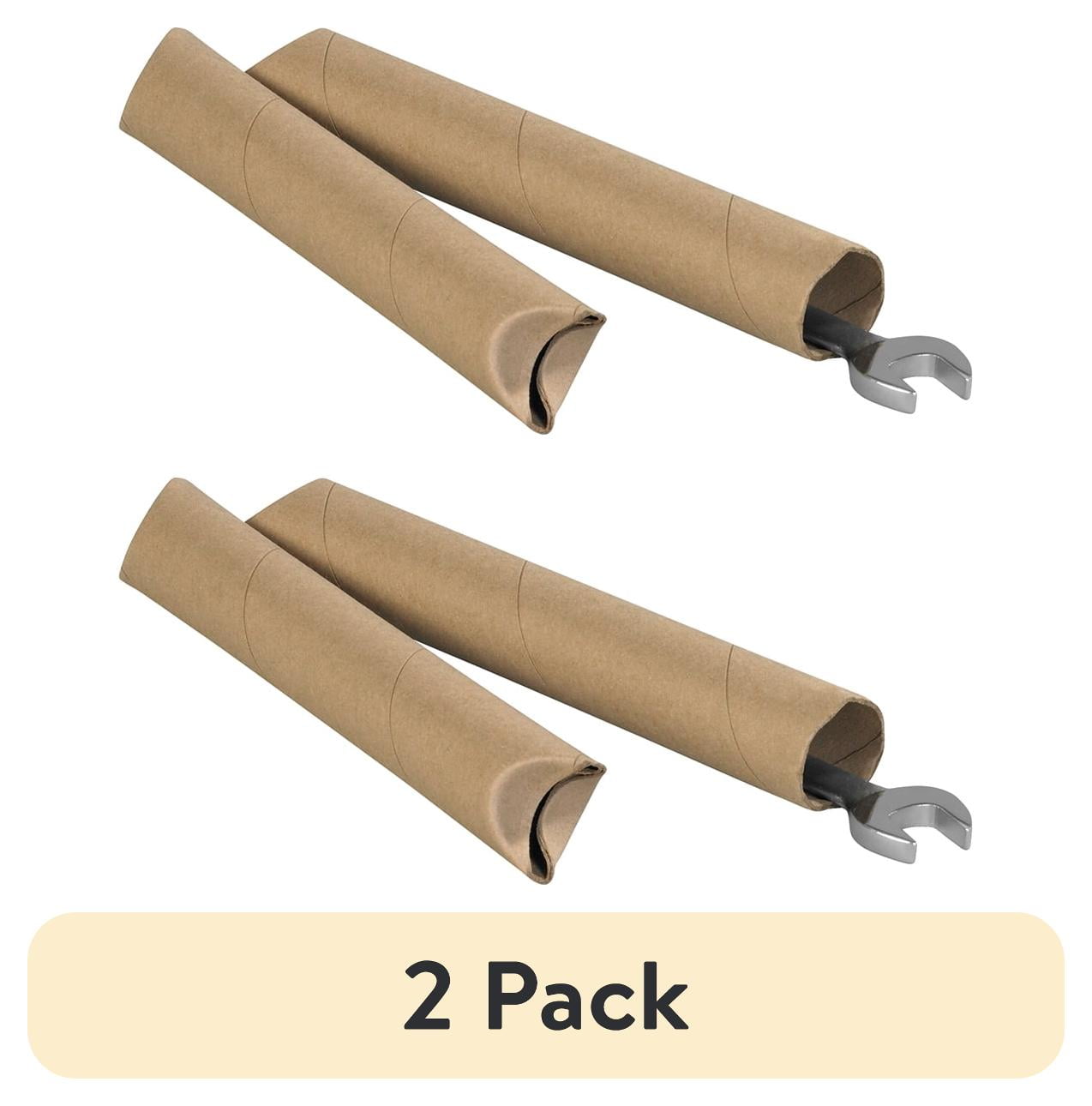(2 pack) Partners Brand Crimped End Mailing Tubes 1-1/2" x 9" Kraft 70 ...
