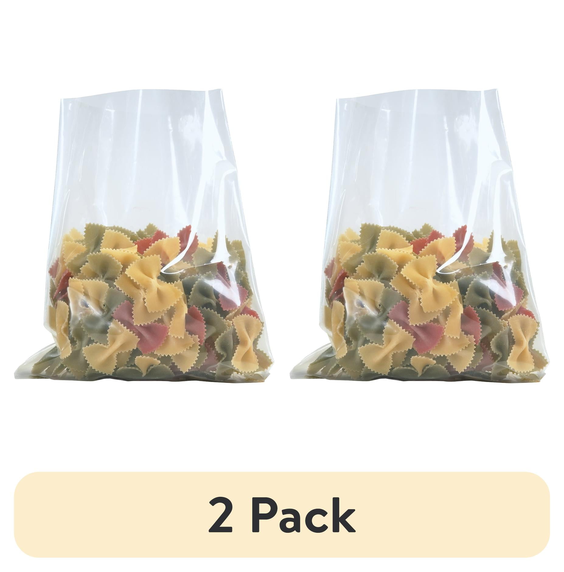(2 pack) Partners Brand Flat Poly Bag,6 x 18",3 mil,PK1000 PB783 ...