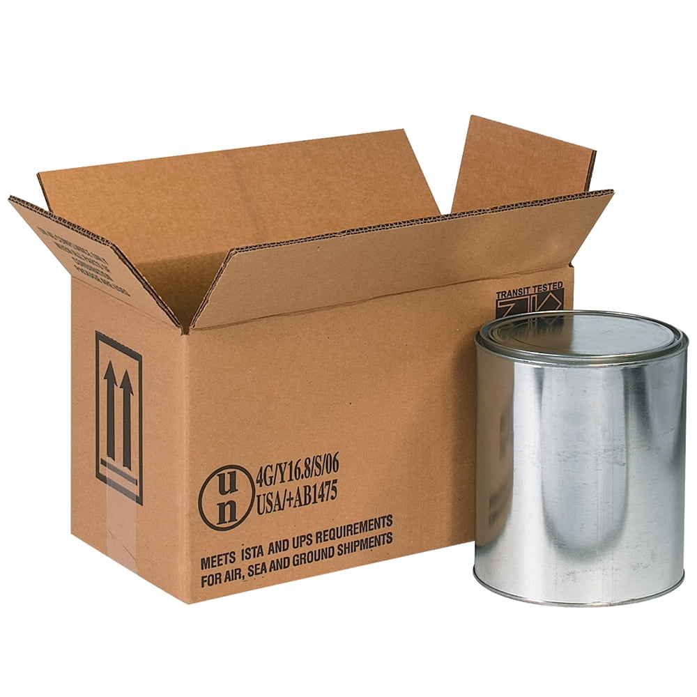 Box Partners Haz Mat Bxs,2-1 Gal.,14 1/8x6 7/8x7 7/8,Kraft,20/BDL - BXP ...