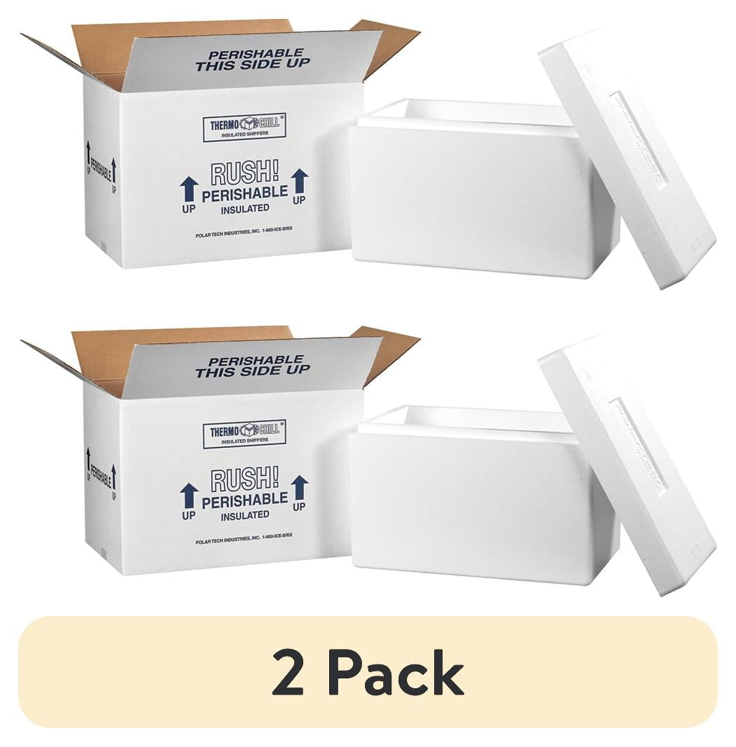 (2 pack) Partners Brand Insulated Shipping Kit,17 x 10 x 10 1/2" 246C ...