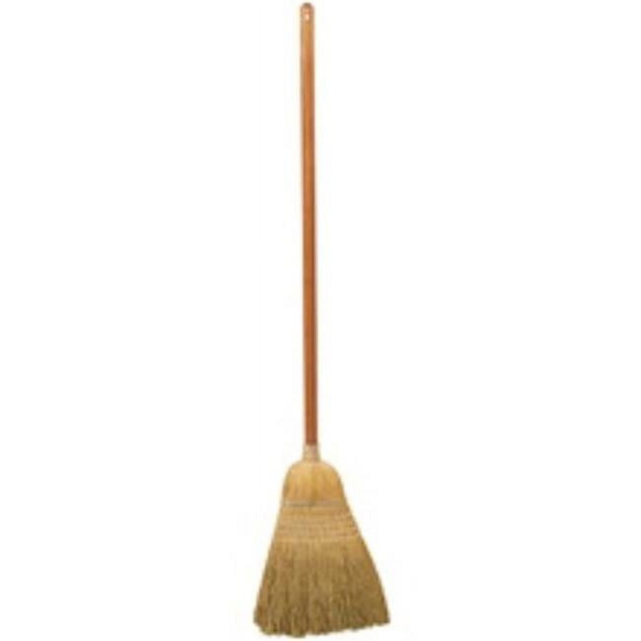 Partners Brand JAN123 Tan & Yellow Corn Broom - Walmart.com