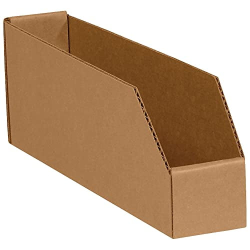Partners Brand Open Top Bin Boxes, 2-Inch x 9-Inch x 4-1/2-Inch, Kraft ...