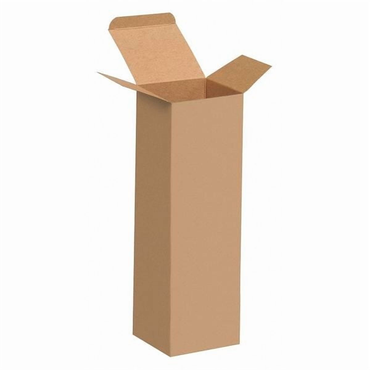 Box Partners Reverse Tuck Folding Cartons 3" x 3" x 10" Kraft 250/Case ...