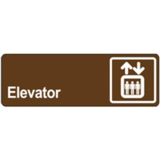 Partners Brand SN513 Elevator Door Sign, Brown - Walmart.com