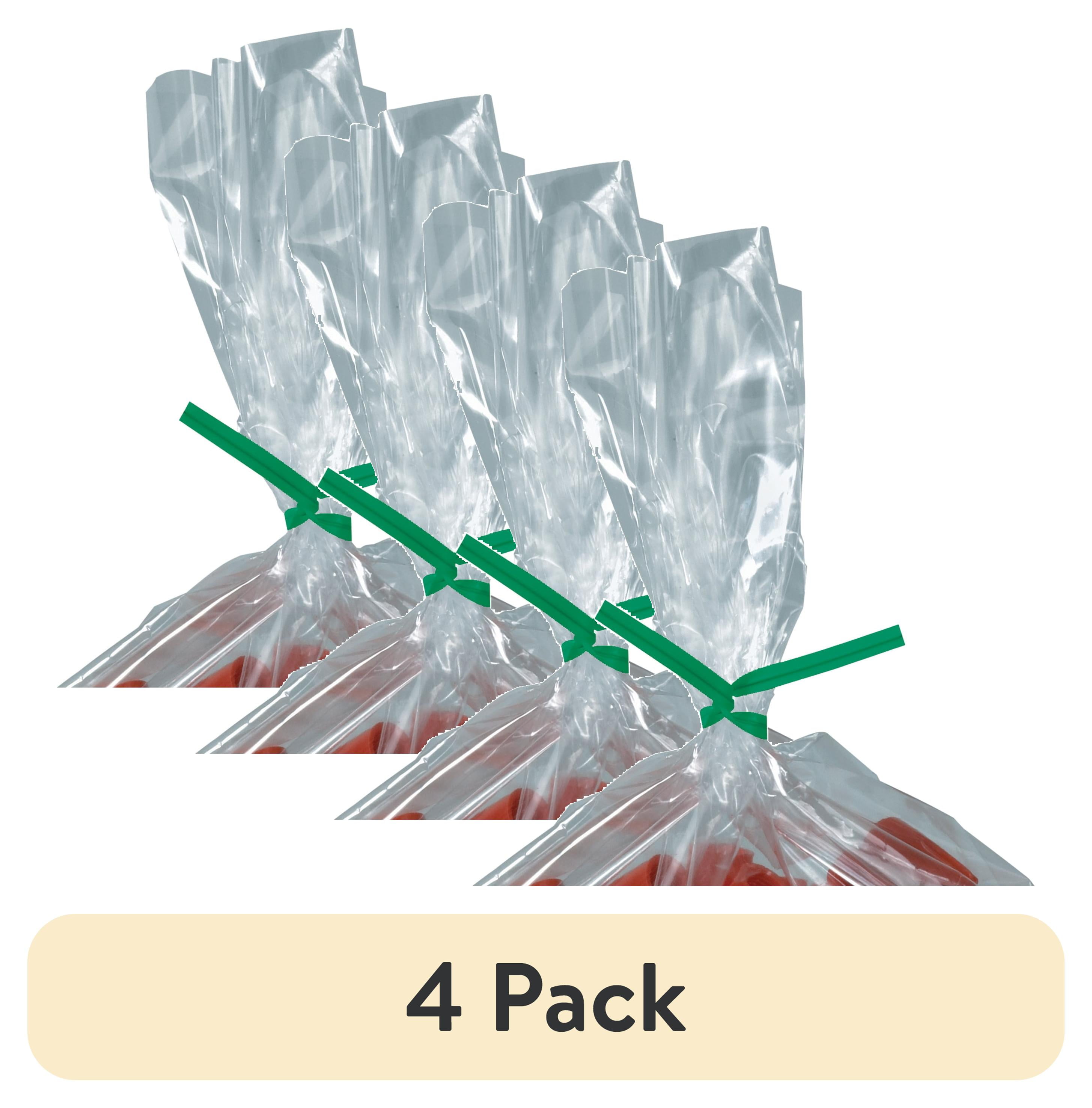 (4 pack) Partners Brand Twist Ties,Plastic,4x5/32",PK2000 PLT4G ...