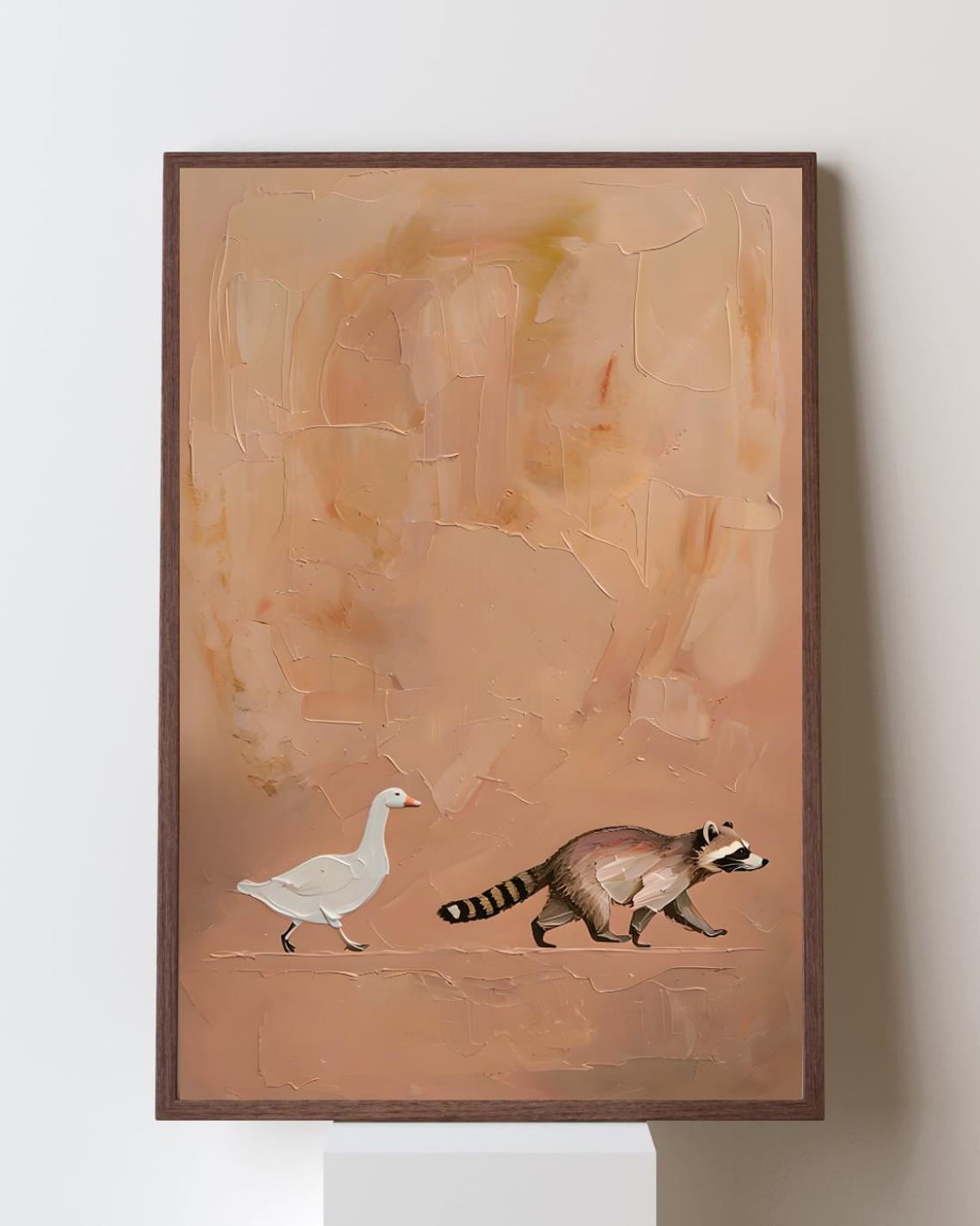 Partners In Crime Goose And Poster, Apartment Art Decor, Animal Friends ...