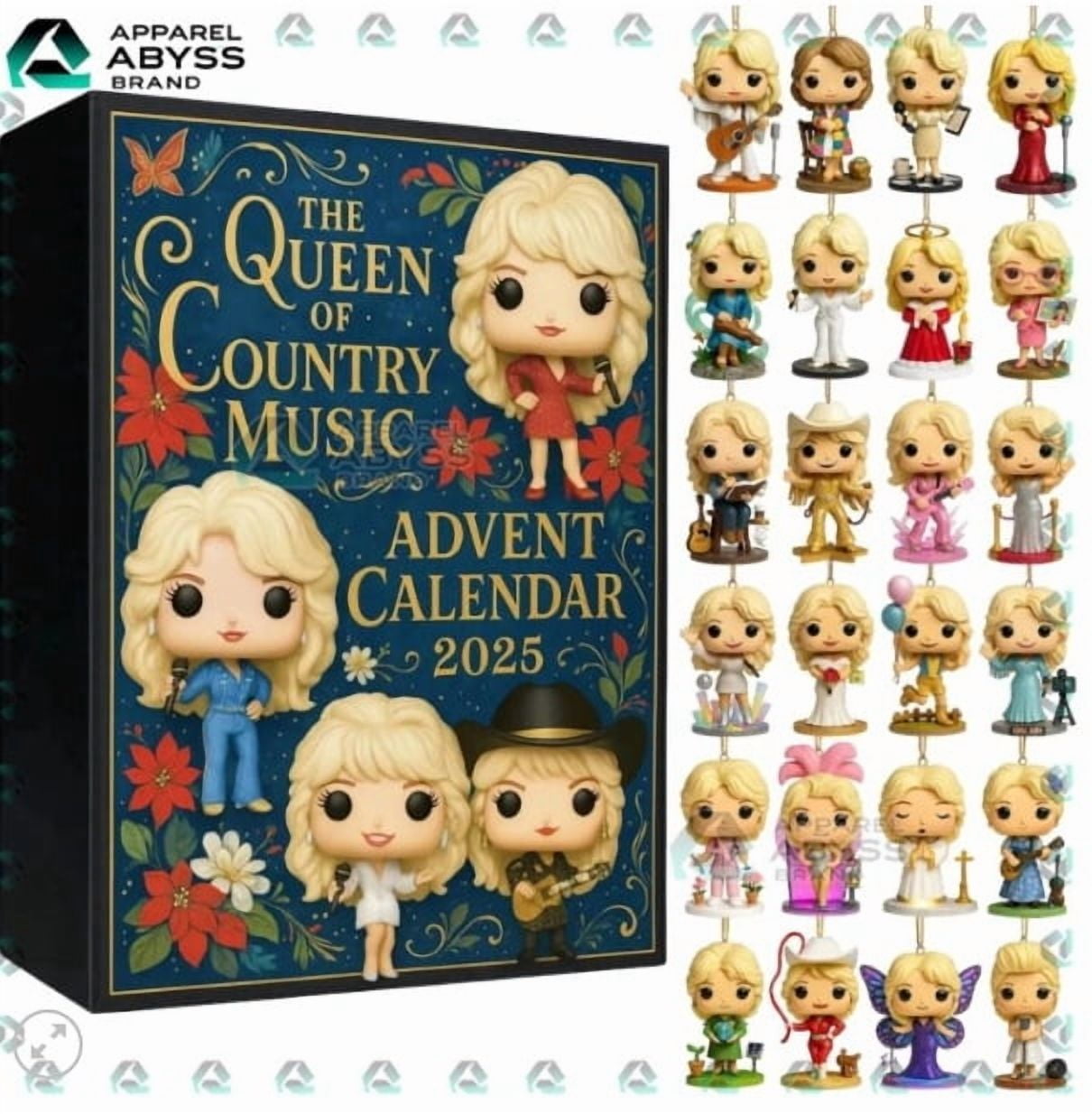 Parton Advent Calendar Figures Party Favors 2025 2026 Christmas ...