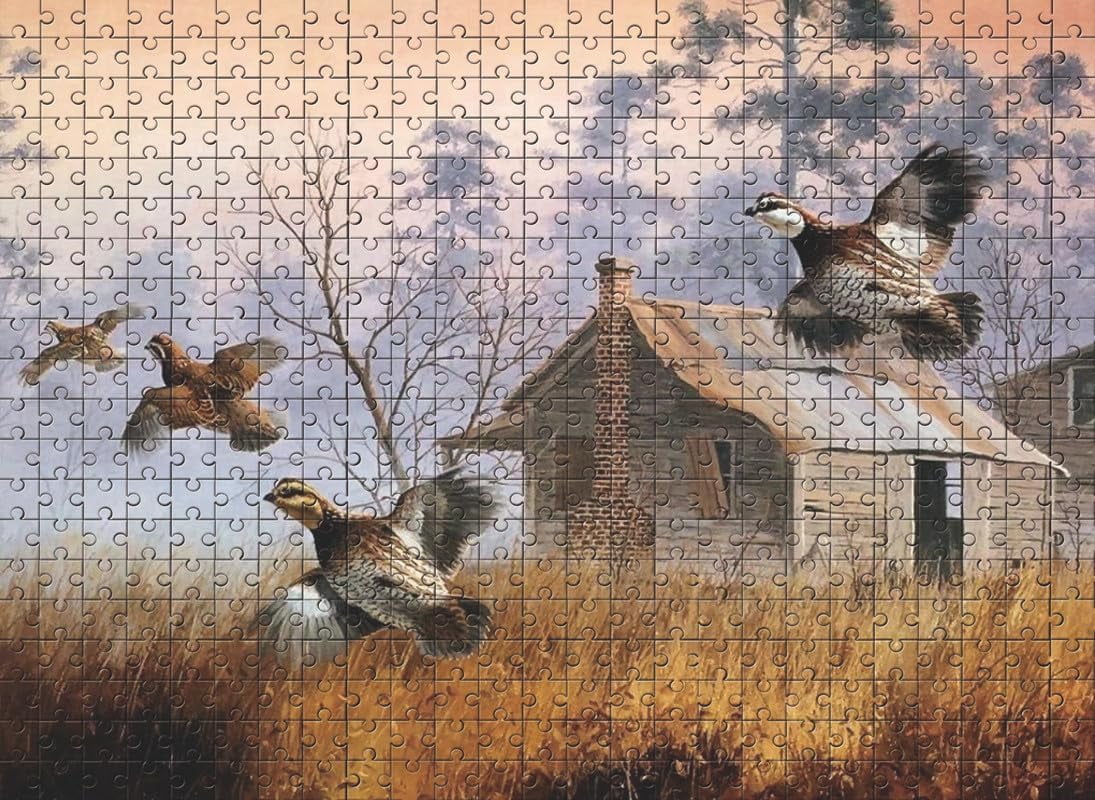 Partridge Hunting Puzzles for Adults 500 Pieces, Farm Hunt Jigsaw ...