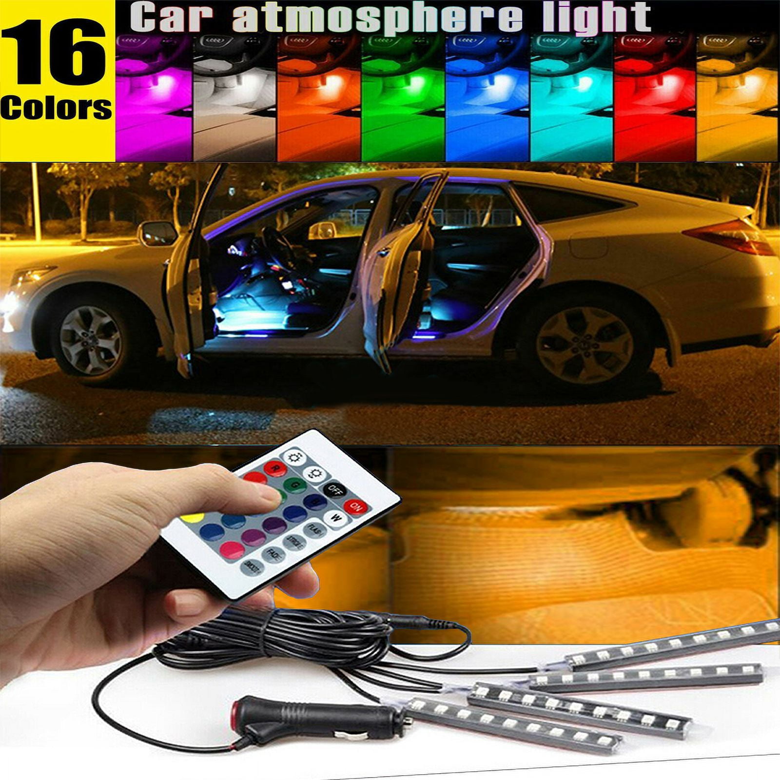 Parts Accessories RGB LED Lights Car Interior Floor Decor Atmosphere ...