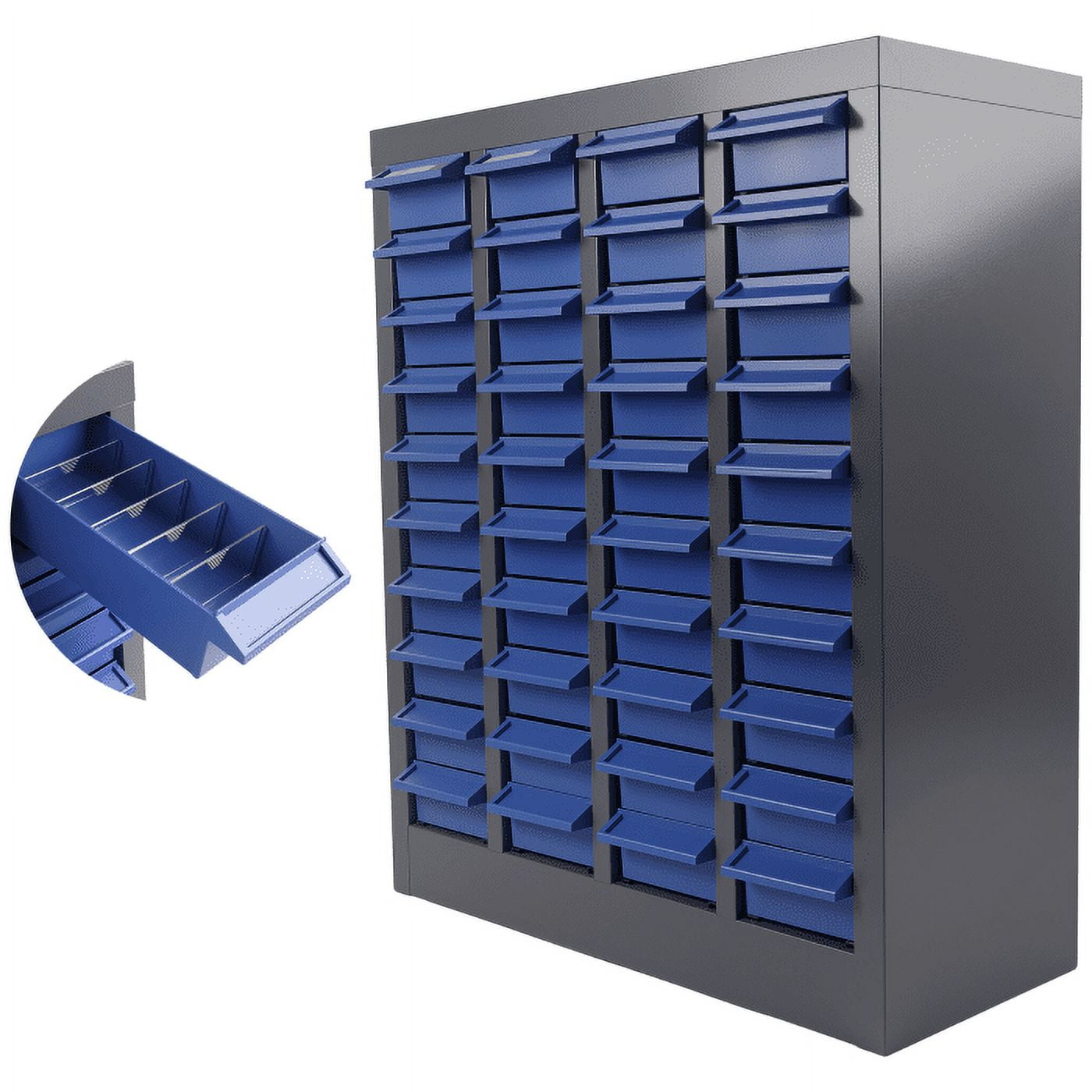 Parts Cabinet with 40 Drawers, Thickened Frame Design, Anti-Fall ...