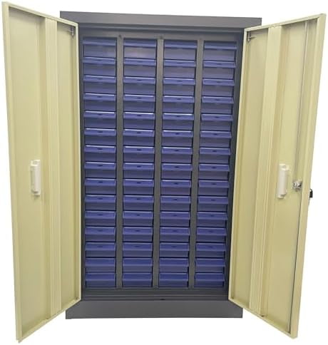 Parts Cabinet with 60 Drawers Nut and Bolt Organizer Lockable Bolt Bin ...