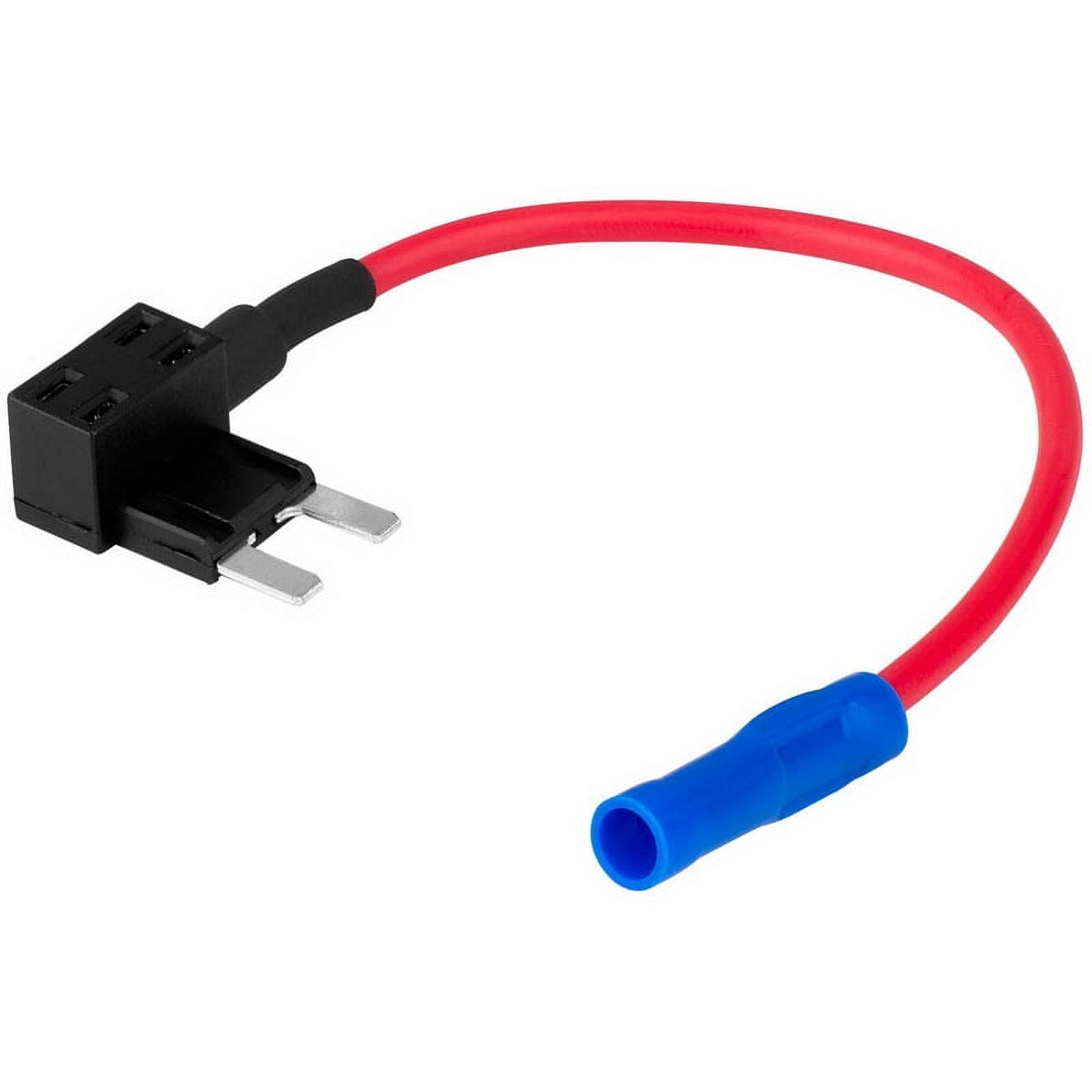 Parts Express ATM Mini Blade Add-A-Circuit Fuse Tap with 5" 16 AWG Red ...
