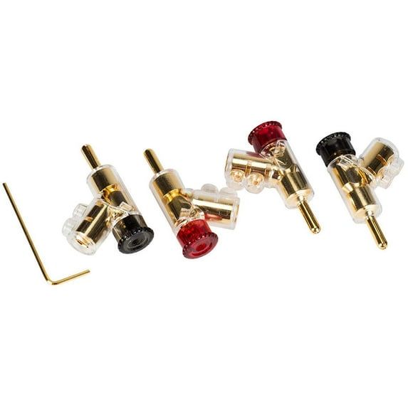 Parts Express Angled Locking Stacking Banana Plug with Dual Set Screws ...