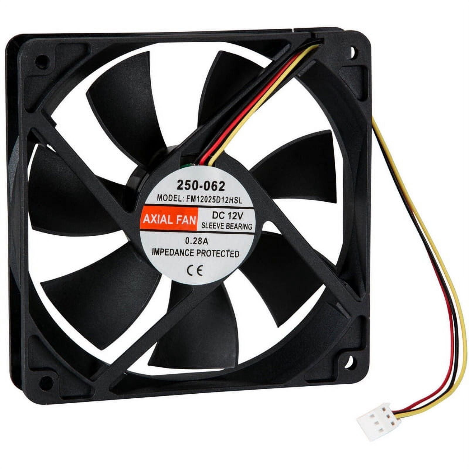 Parts Express Cooling Fan 12 VDC 120 x 120 x 25mm 83 CFM - Walmart.com