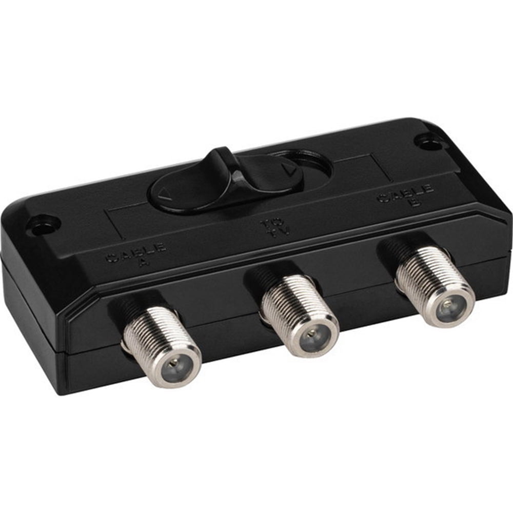 Parts Express Deluxe A/B Coaxial Cable TV Slide Switch Signal Splitter ...