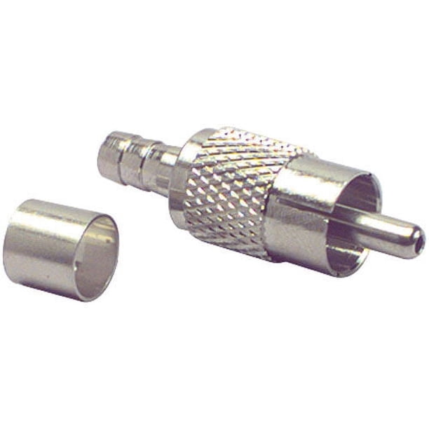 Parts Express RCA Plug Connector Crimp-on For RG-59/U Coax - Walmart ...