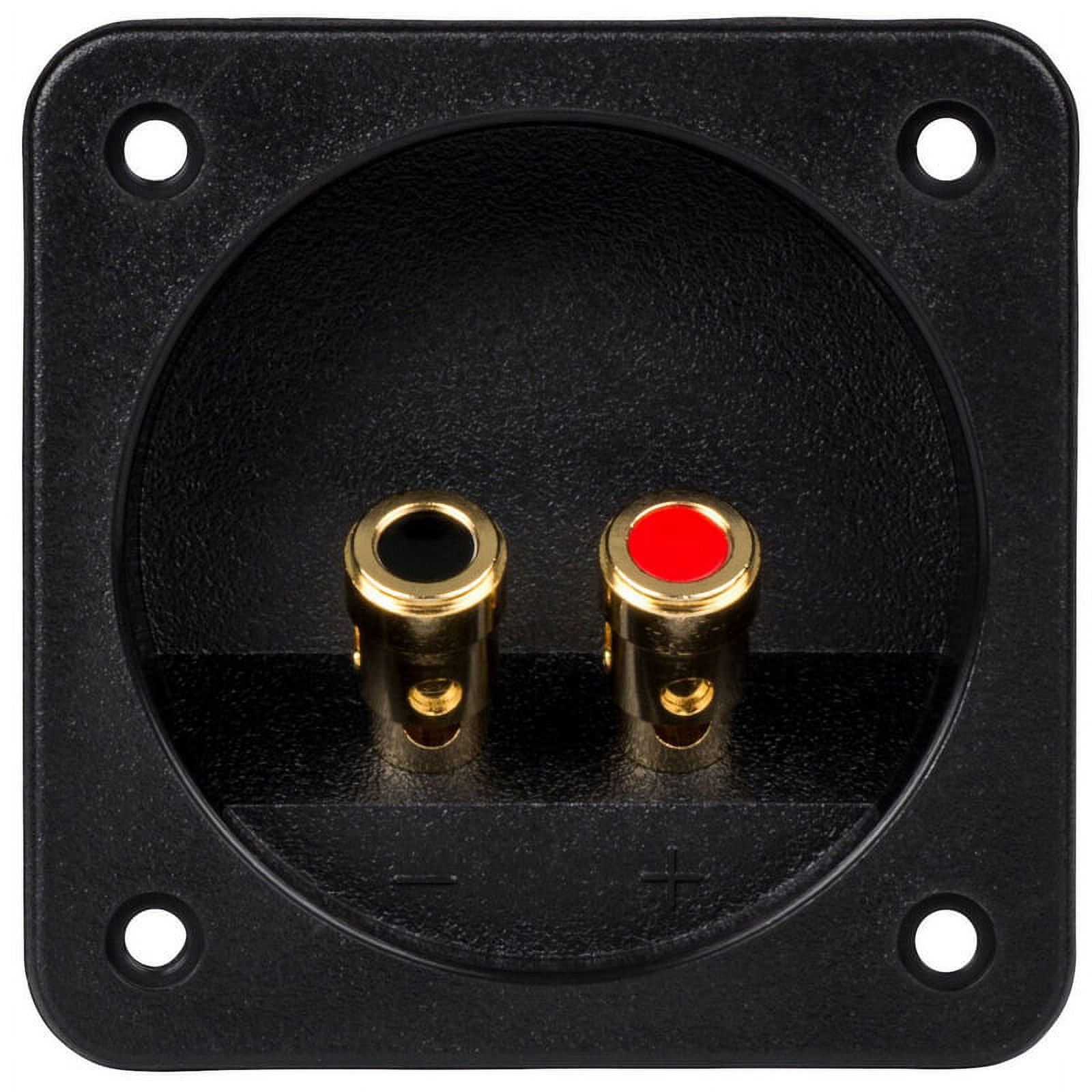 Parts Express Square Speaker Wire Terminal Cup 3-1/8" Gold Spring ...