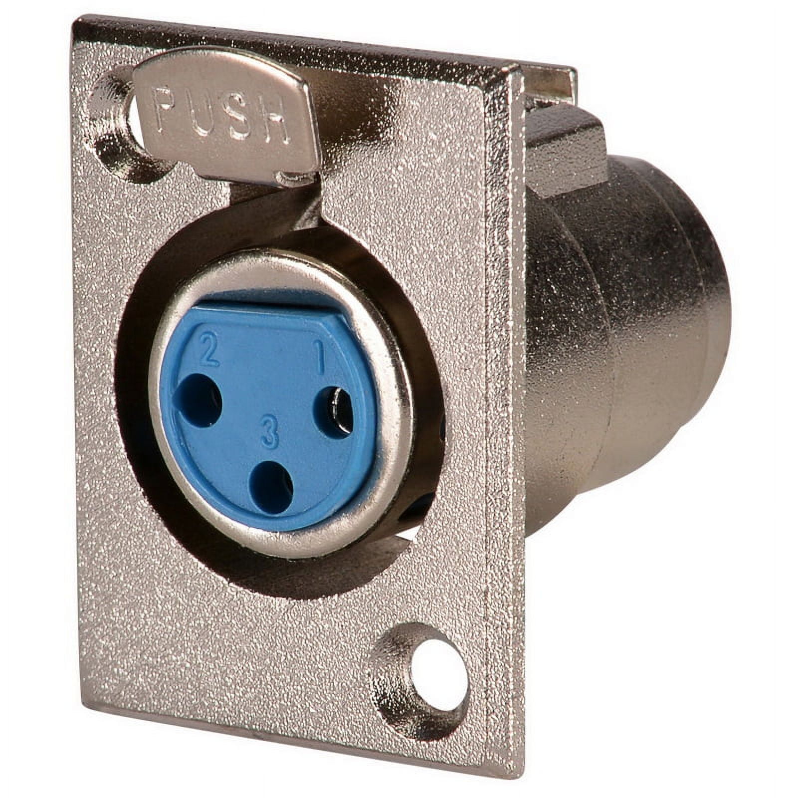 Parts Express XLR Connector Chassis Mount Female 3 Pin - Walmart.com