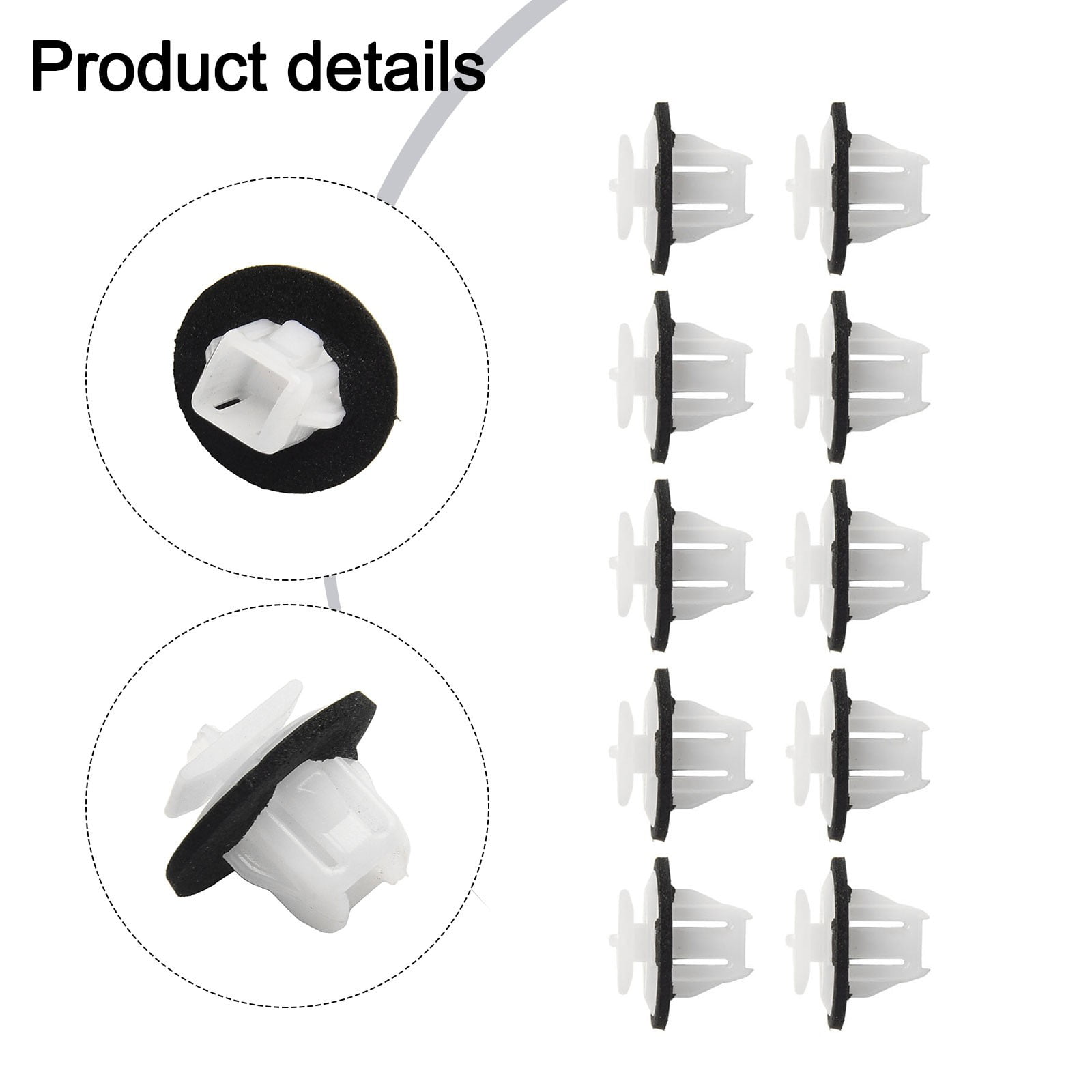 Parts Flare Molding Clip Replacement High Quality White Nylon ...