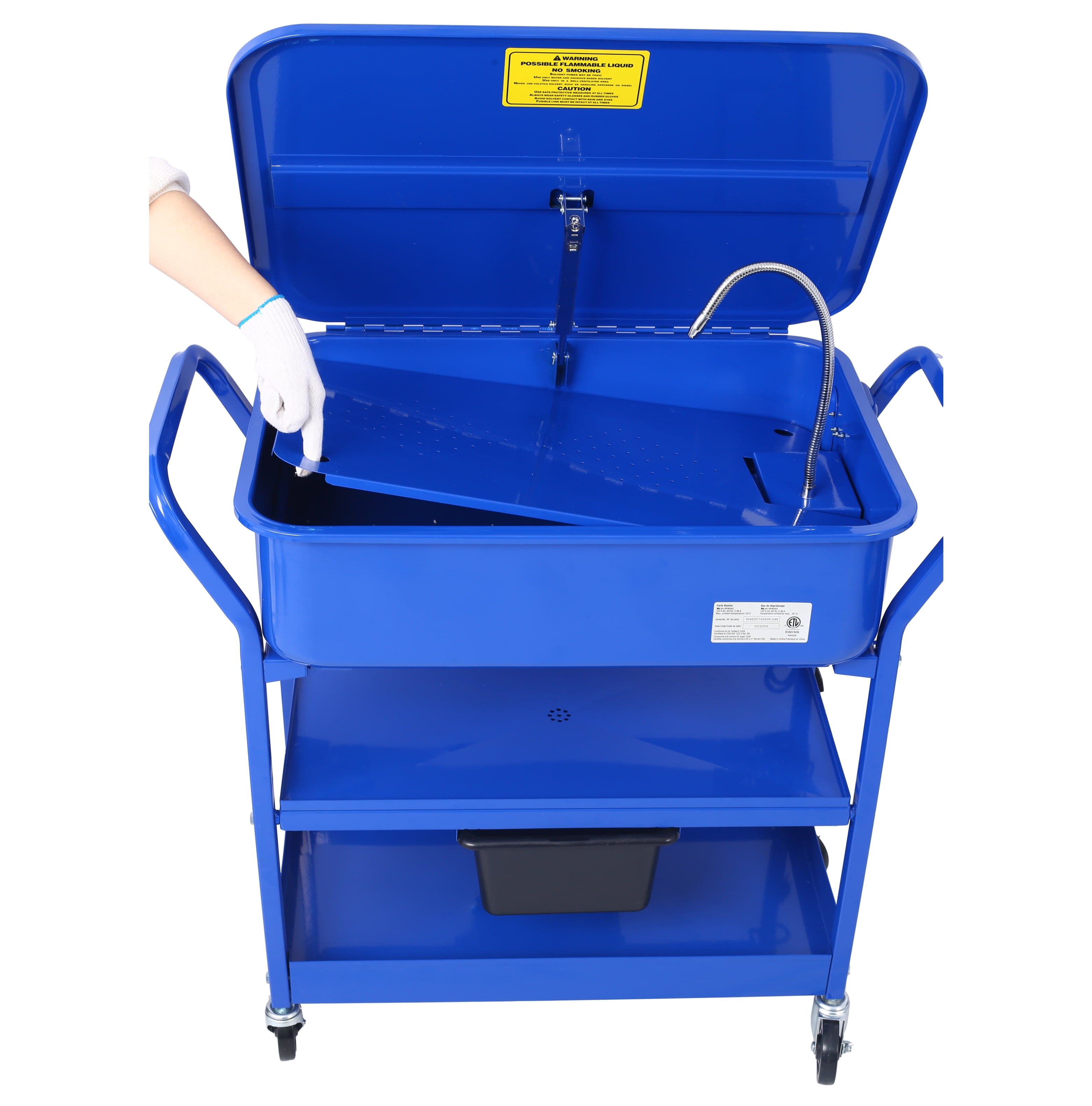 Parts Washer 20 Gallon, Portable Cleaner for Automotive Tools, Water ...