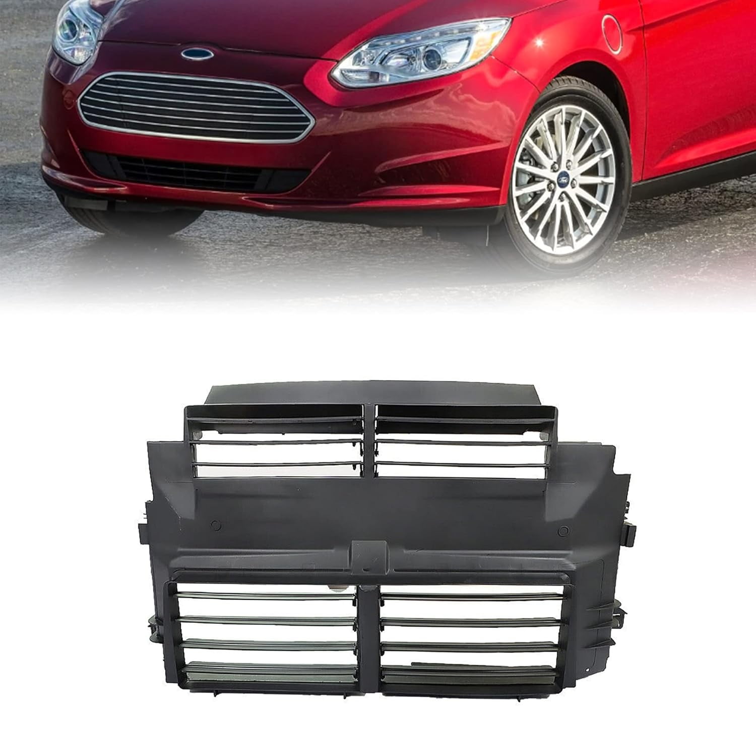 PartsFlow Radiator Shutter W/O Actuator Motor for 2012 2013 2014 2015 ...