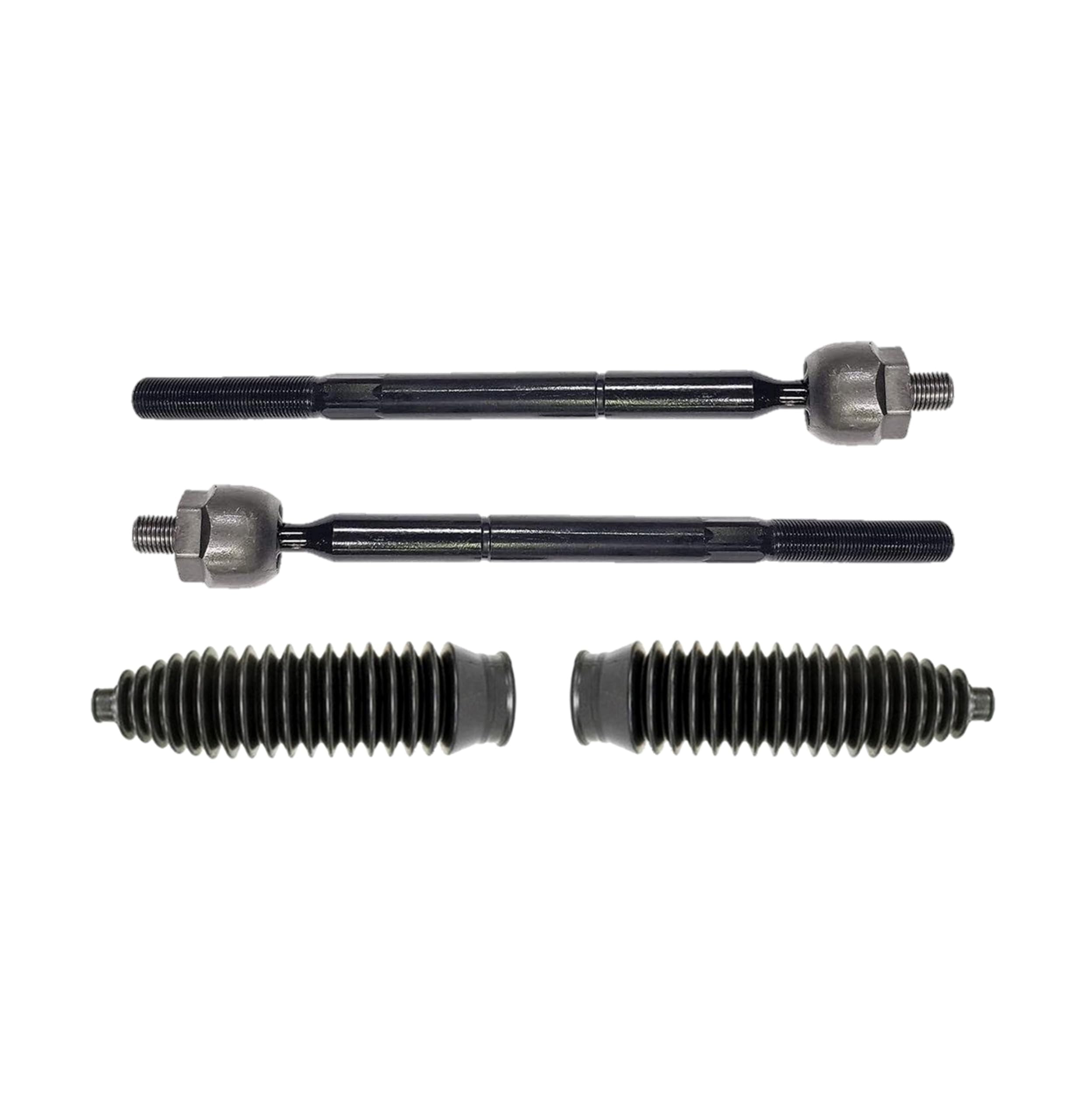 PartsW - 4 Pc Front Inner Tie Rod Ends with Rack and Pinion Bellow ...