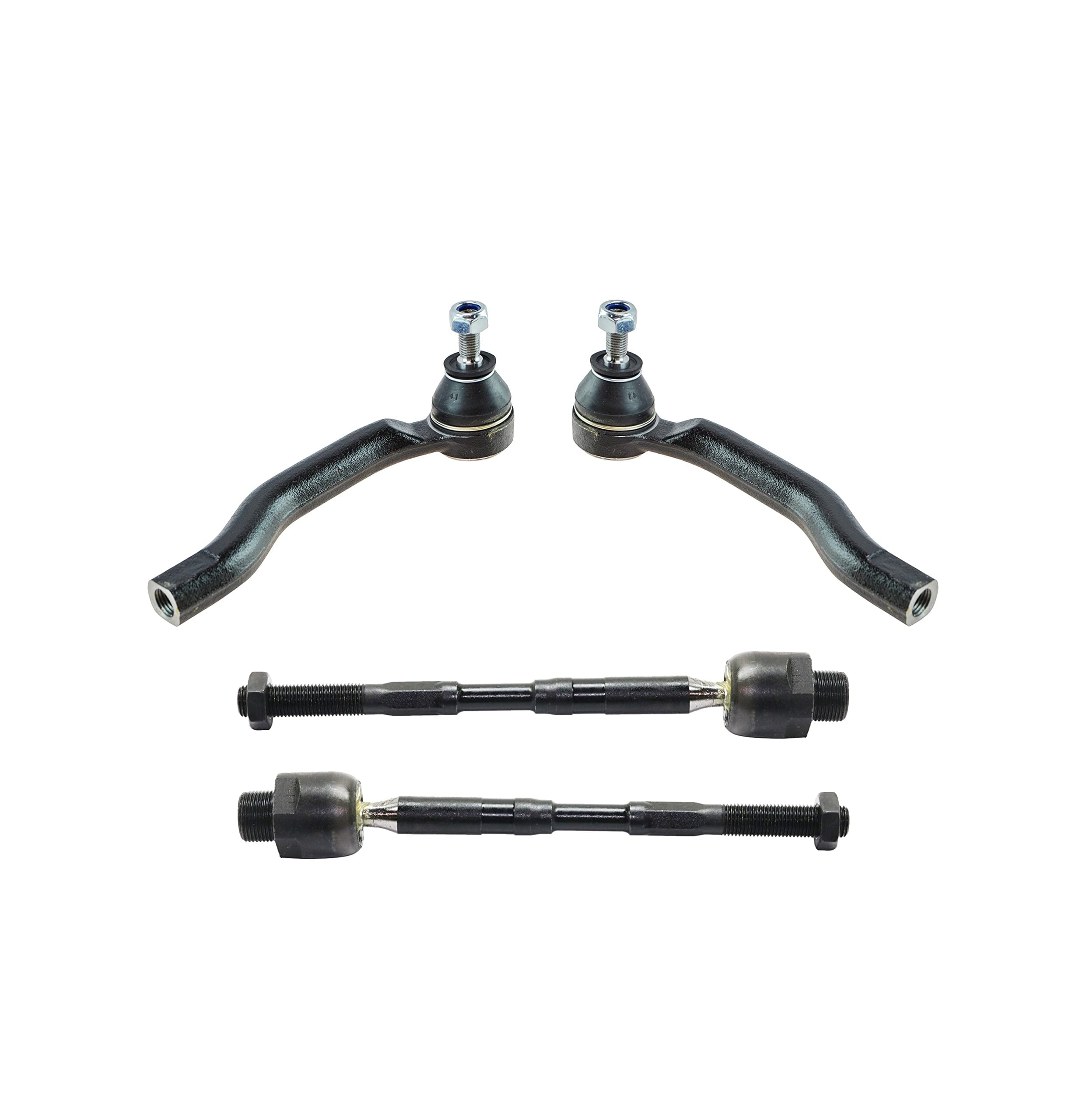 PartsW - 4 Pc Front Left Right Outer & Inner Tie Rod Ends, Steering Kit ...