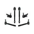 PartsW - 6 Pc Front Outer and Inner Tie Rod Ends + Lower Ball Joints ...