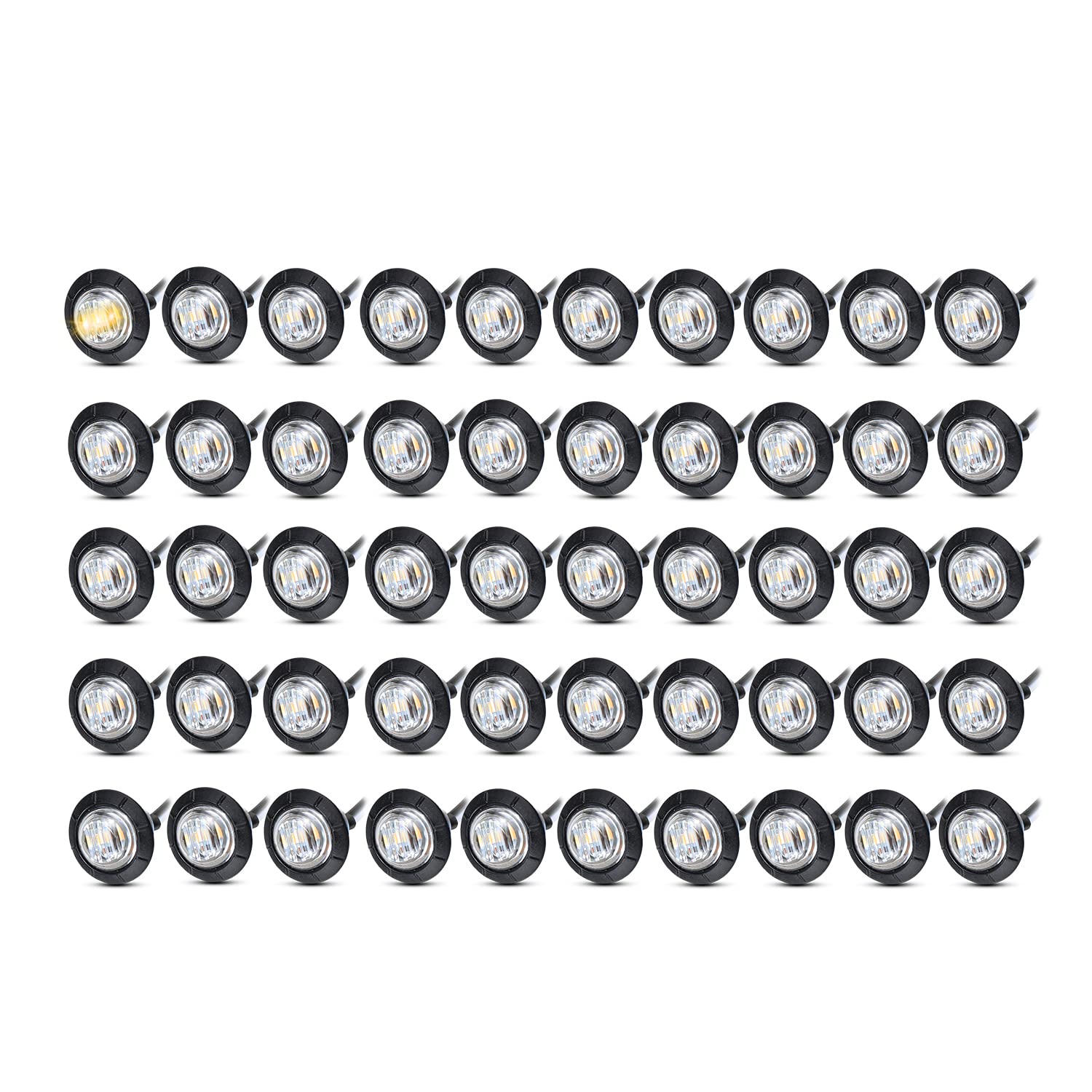 Partsam 10x Double Bubble RRF12 Bullseye LED Marker Light, [DOT ...