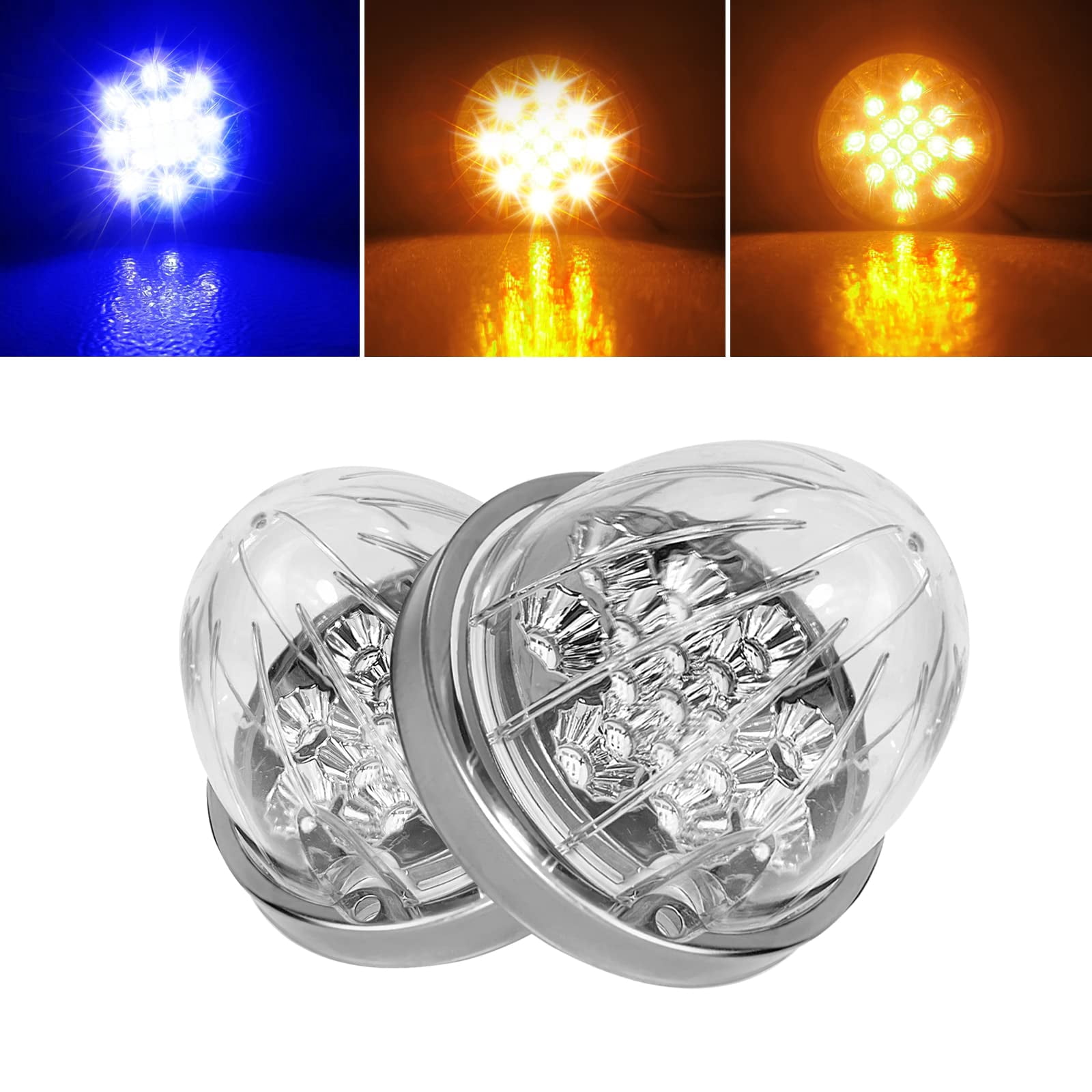 Partsam 14x Trailer RV RRF12 Marker LED Light Bullseye 10 Diodes ...