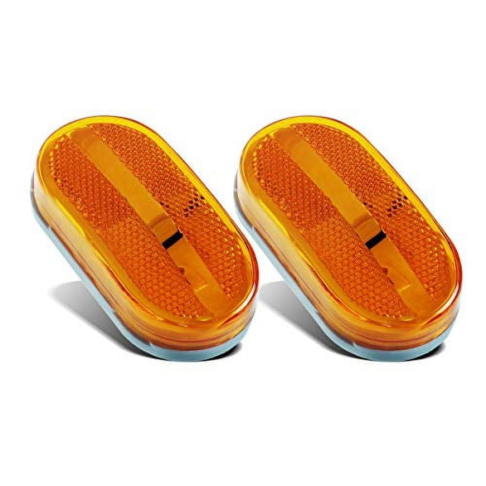 Partsam 2Pcs Amber 4 Inch LED Trailer Side Marker and Clearance Lights ...