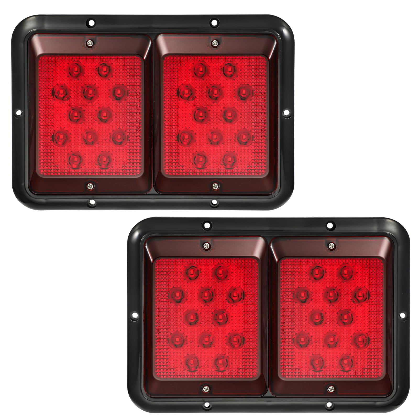 Partsam 2x Double RV IFF17 Trailer Camper Tail Lights 24-2835 LED ...