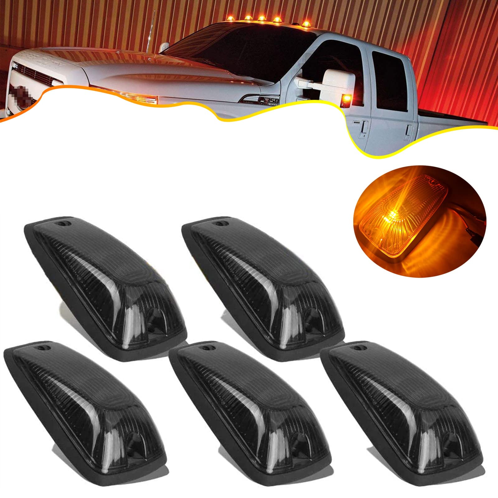 Partsam 4Pcs 4" Inch RRF12 Round Led Stop Back-up Reverse Fog Lights 12 ...