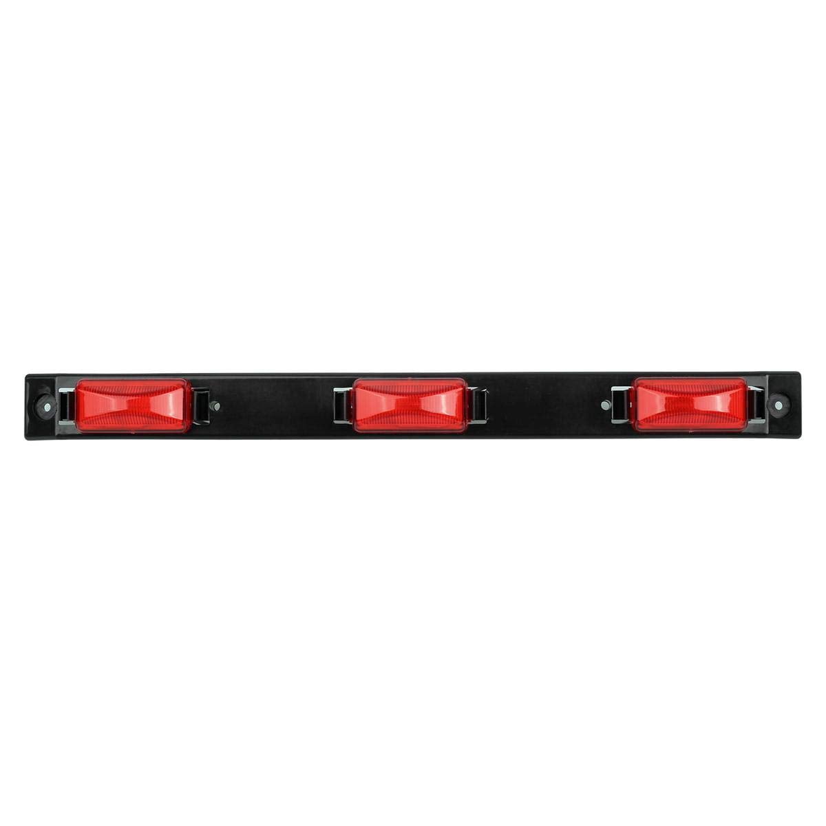 Partsam [DOT Approved] 17" SSF20 Inch Red LED Truck Trailer ...