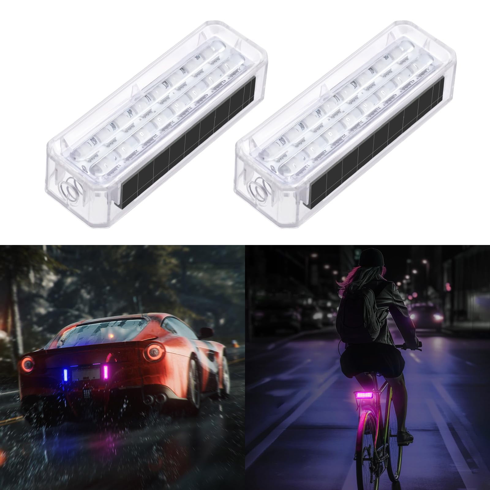 Partsam Square LED Magnetic RRF12 Towing Tail Light Trailer Light Kit ...