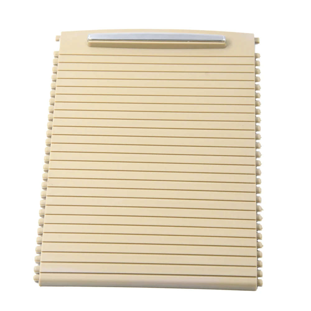 Partscollect Beige Car Interior Cup Holders Rolling Slider Panel Cover ...