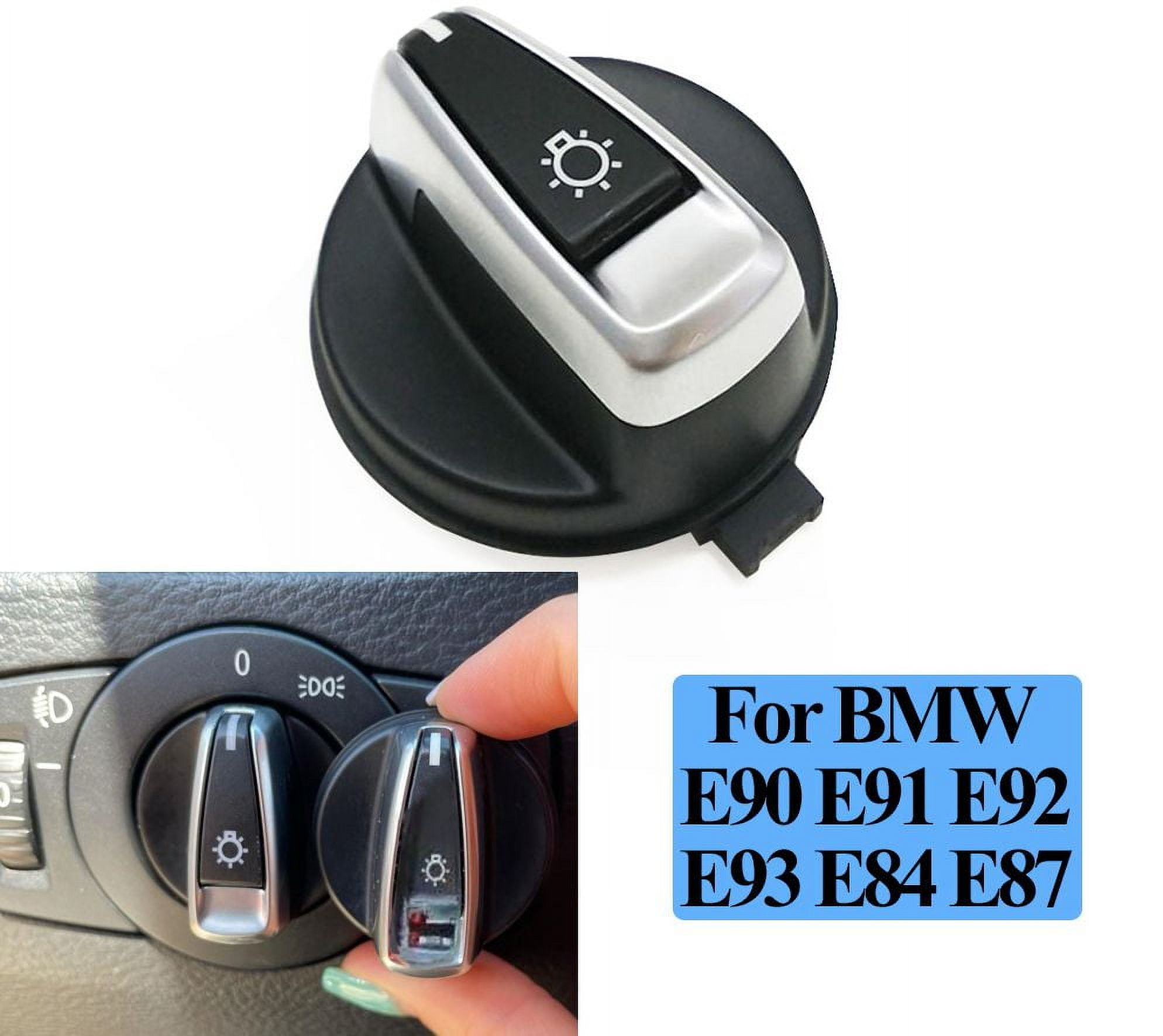 Partscollect Black Chrome AUTO Head Light Switch Button for BMW 1 ...