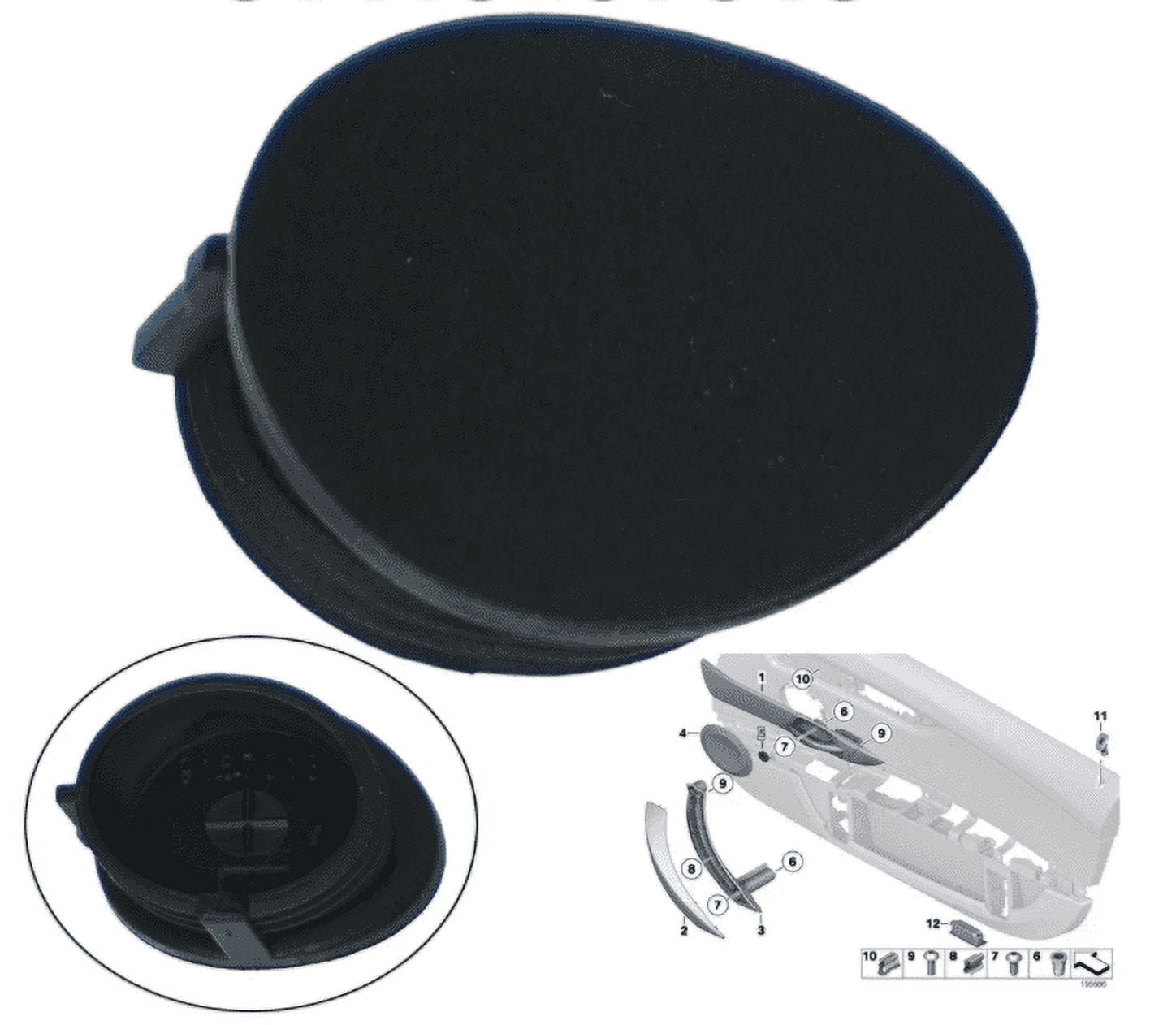 Partscollect Black Inner Door Handle Screw Cover Cap Compatible with ...