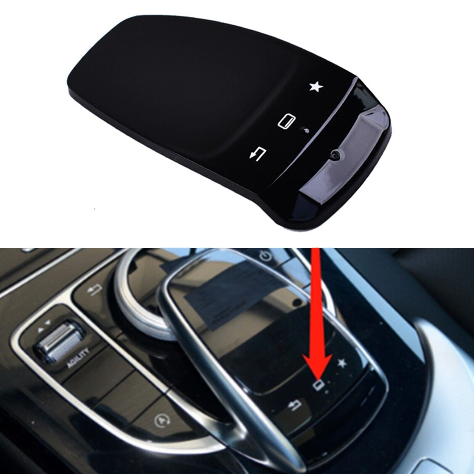 Partscollect Controller Console Mouse HandwritingTouch Pad Compatible for Mercedes Benz C Class ...