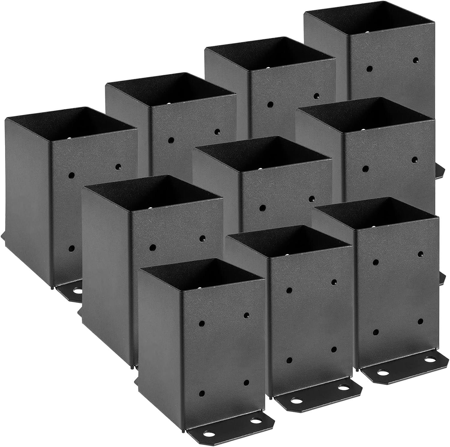 Party 10PCS 4x4 Post Base, 4 x 4 inch (Inner Size 3.6 x 3.6 inch) Wood ...