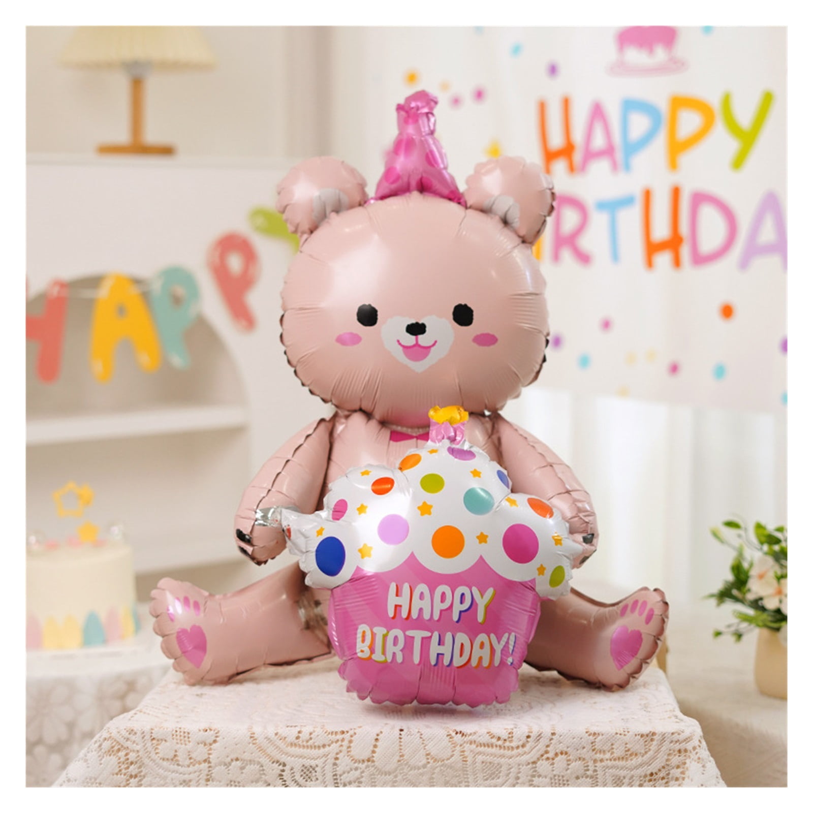 Party 3D Stereoscopic Birthday Cake Model Balloon Inflatable Birthday ...