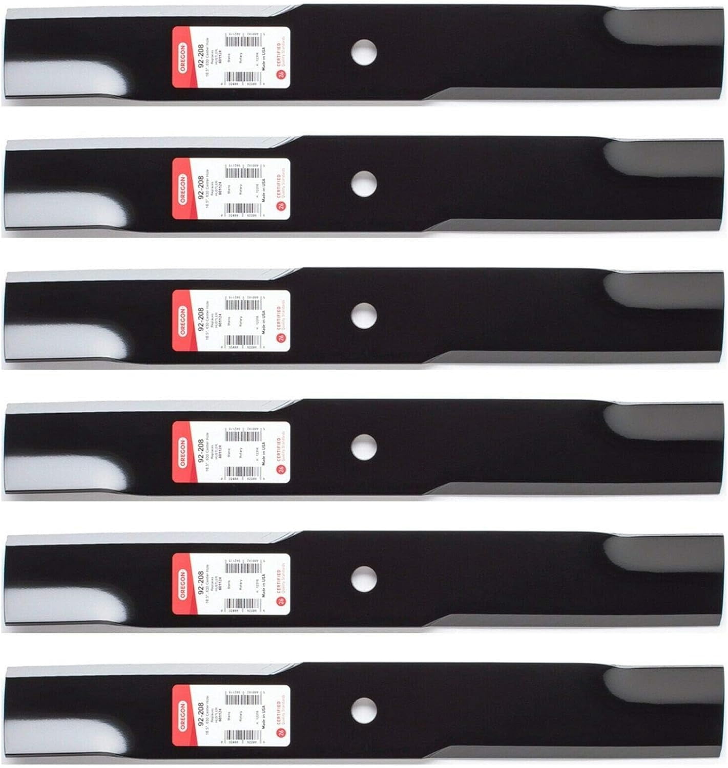 Party 6PK 92-208 Blades for 54" Hustler 601124, 797704, 601013, 602416 ...