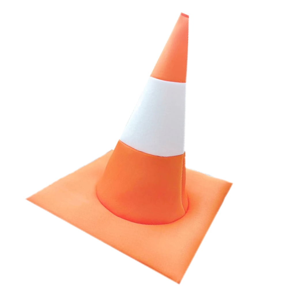 Party Accessory Traffic Cone Hat Halloween Dressingup Headgear Cosplay ...