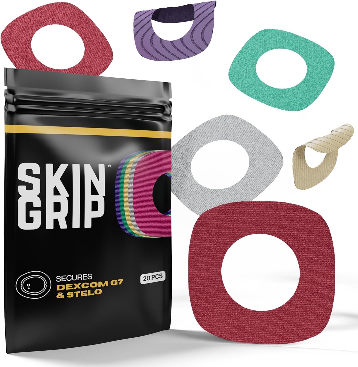 Party Adhesive Patches Compatible with Dexcom G7 & Stelo CGM with ...
