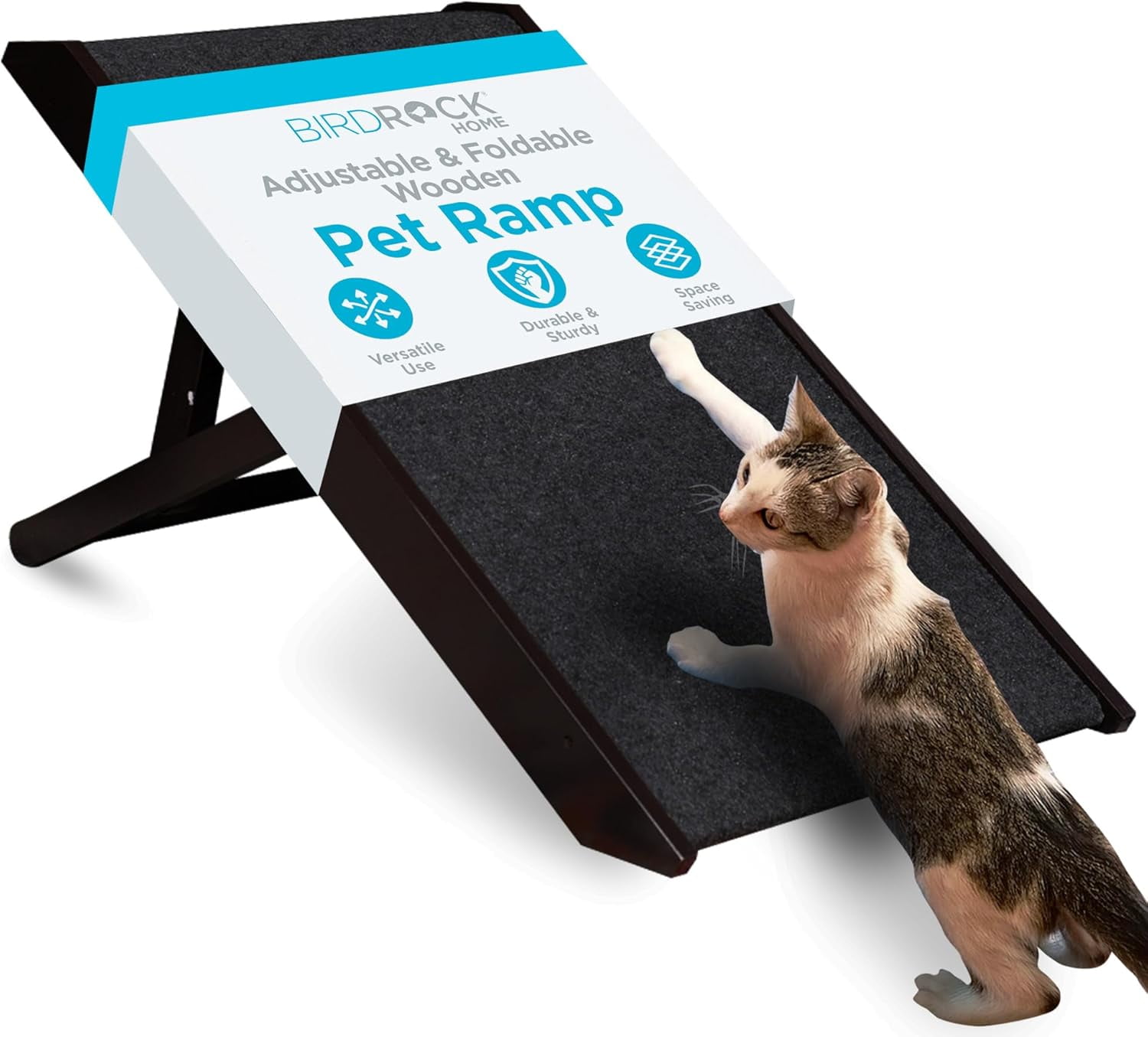 Party Adjustable Pet Ramp for Small Dogs, Cats, Puppies - Foldable ...