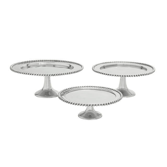 Party Aluminum Cake Stand Set Of 3 - Walmart.com