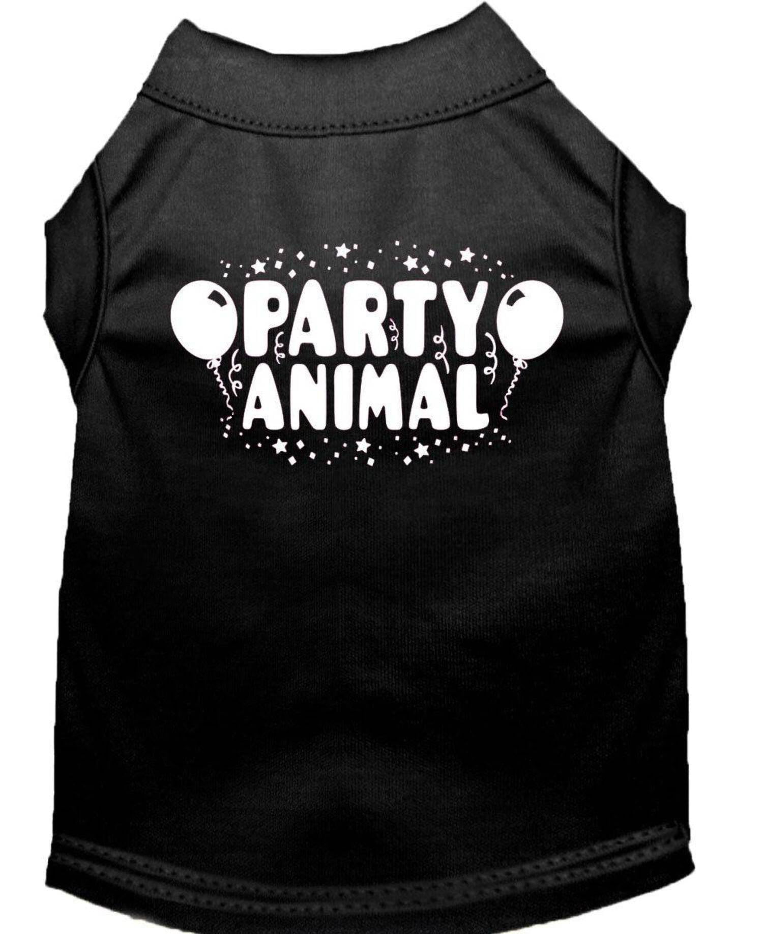 Pet Dog Cat Shirt Screen Printed, "Party Animal" - Walmart.com