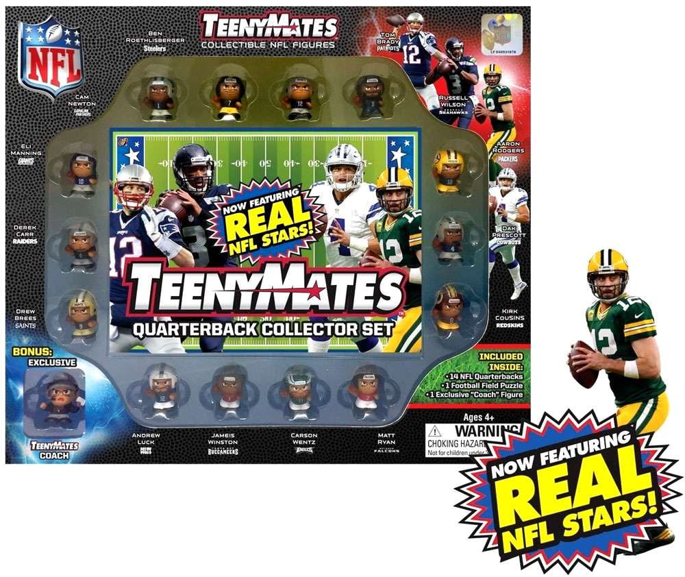 Party Animal Teenymates NFL Quarterback Action Figure Set, 14 Players ...