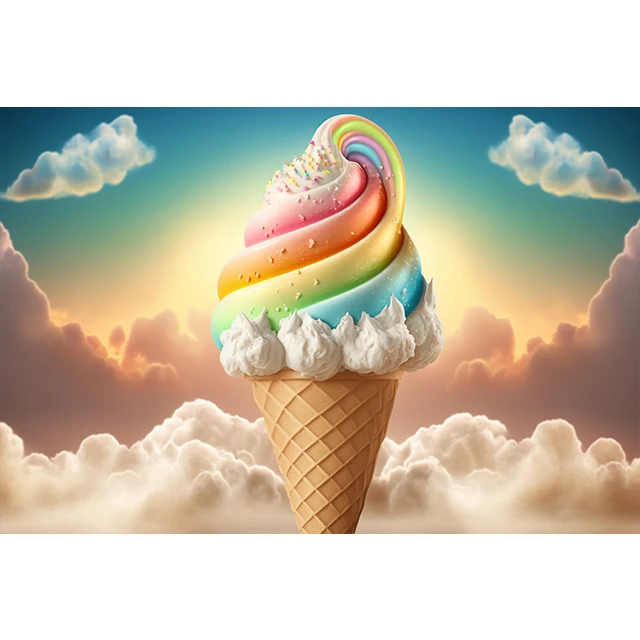 Party Background Pink Ice Cream Baby Child Portrait Photography ...