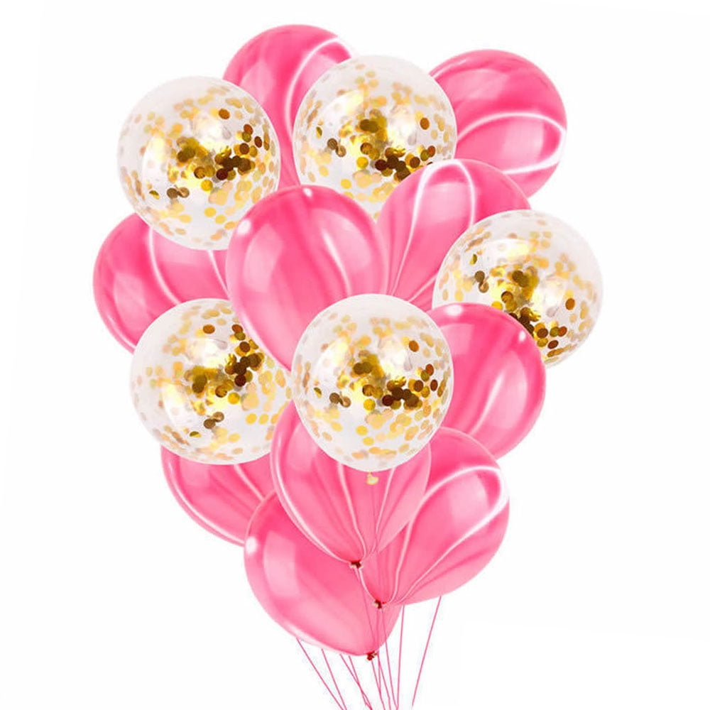 Party Balloons Pack of 15, Confetti Balloon, 12 Inch Balloons ...